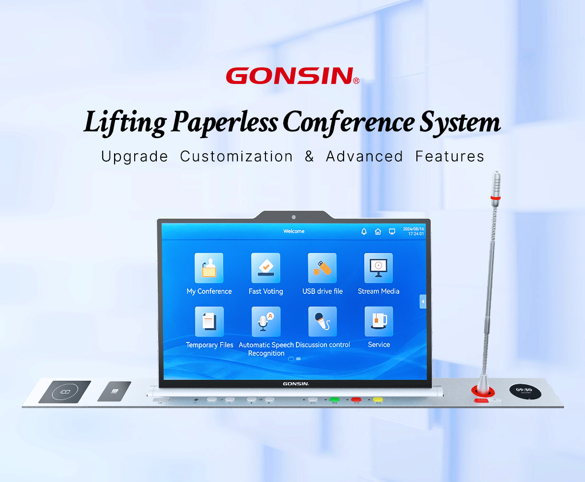 Tl-3300 Gooseneck Desktop Digital Conference System | Gonsin